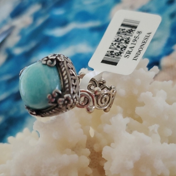 Jewelry | Sarda Artisan Gem Collection Of Bali Amazonite Ring Size 8 ...